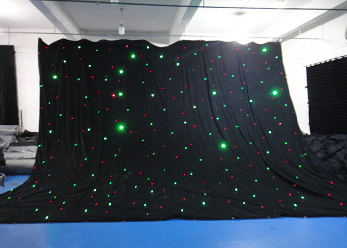 RGBY LED Stage Backdrop , LED Star Cloth Backdrop For Wedding Decoration