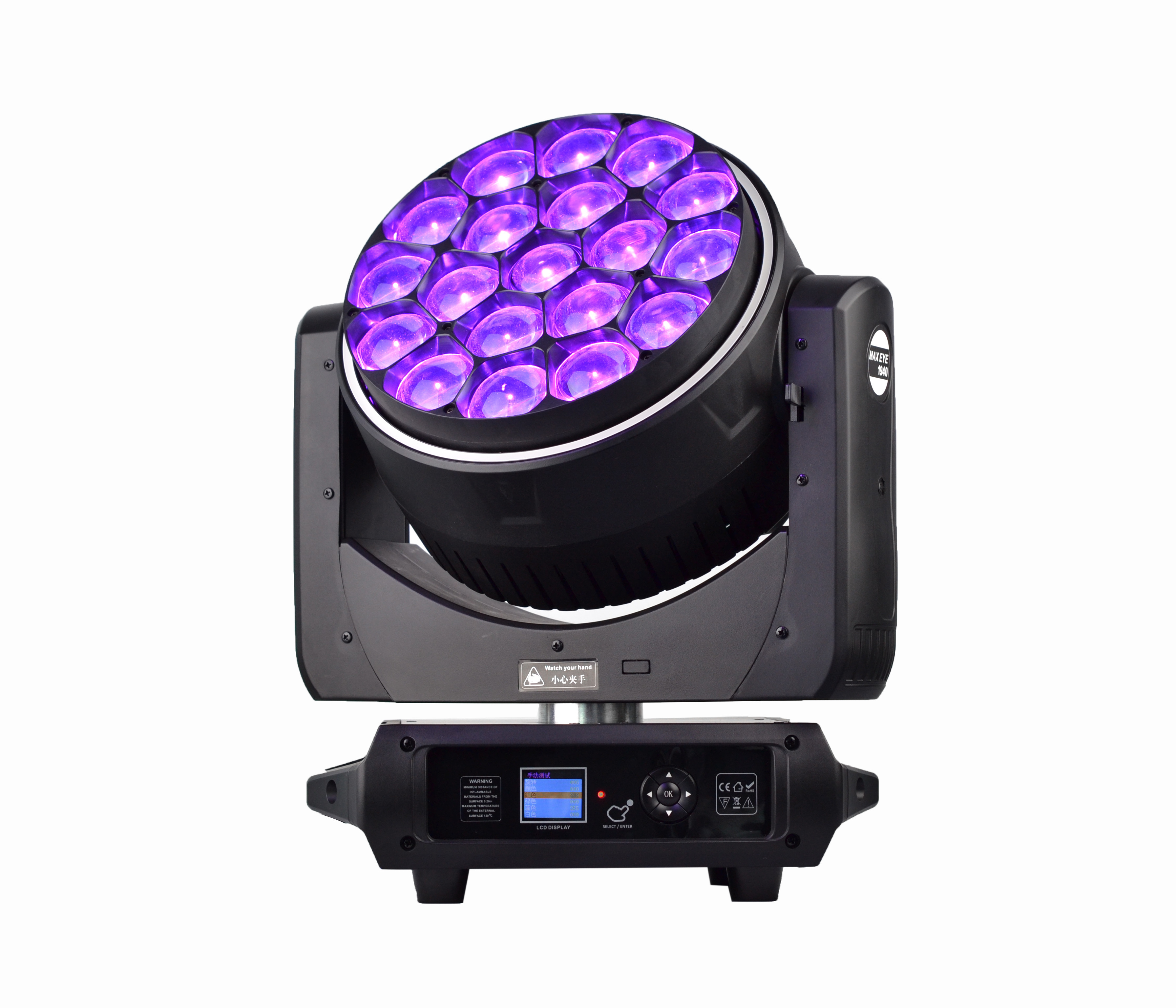 Professional Show Lighting Wash Mini LED Moving Head Bee Eye19*40w