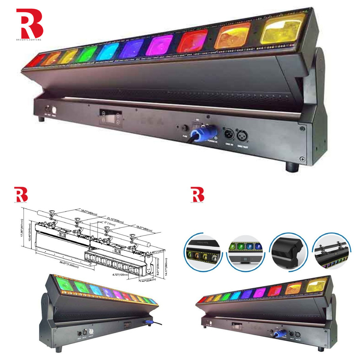 Remote Control Compatible Moving Head Beam Laser Stage Light With LCD ...