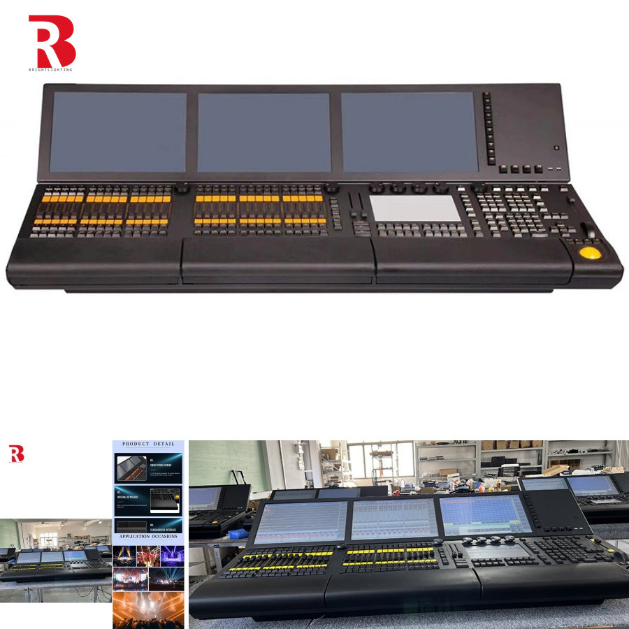 Black Lighting Console With Stable Quality Full Touch Screens Ma Controller
